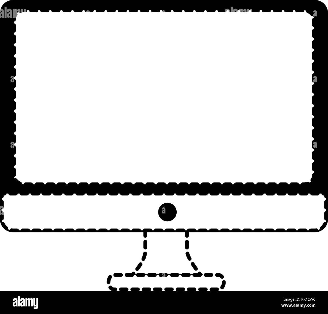 monitor computer isolated icon Stock Vector Image & Art - Alamy