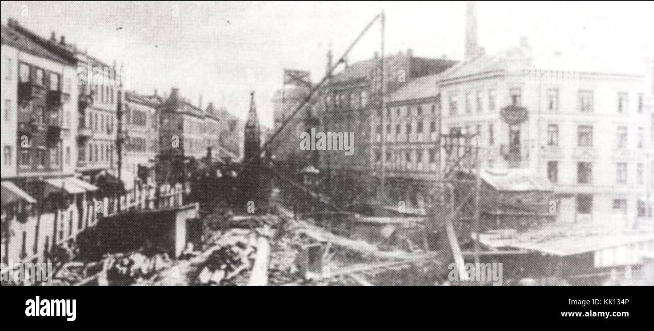 Valkyrie plass stasjon under bygging i rasgropen Stock Photo - Alamy