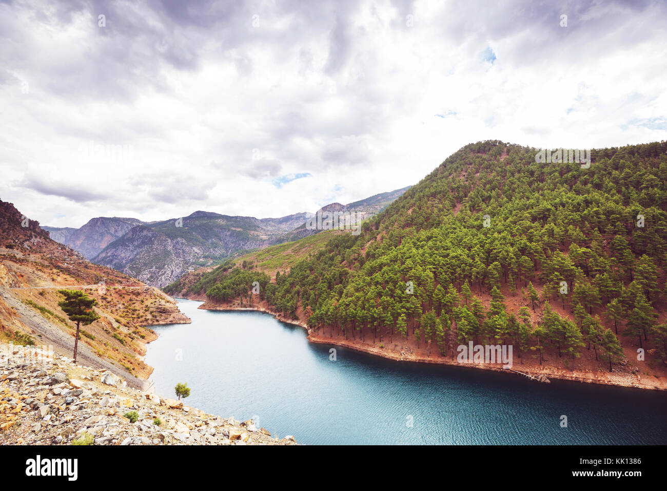 Lake in Turkey. Beautiful mountains landscapes Stock Photo - Alamy