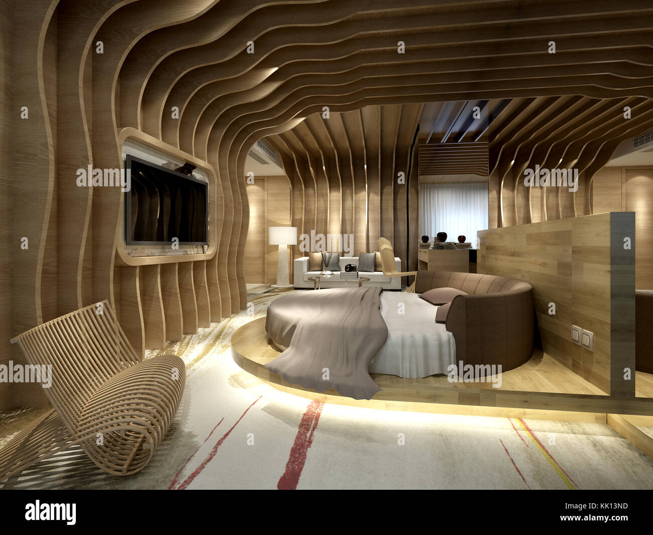 3d render of modern bedroom Stock Photo - Alamy