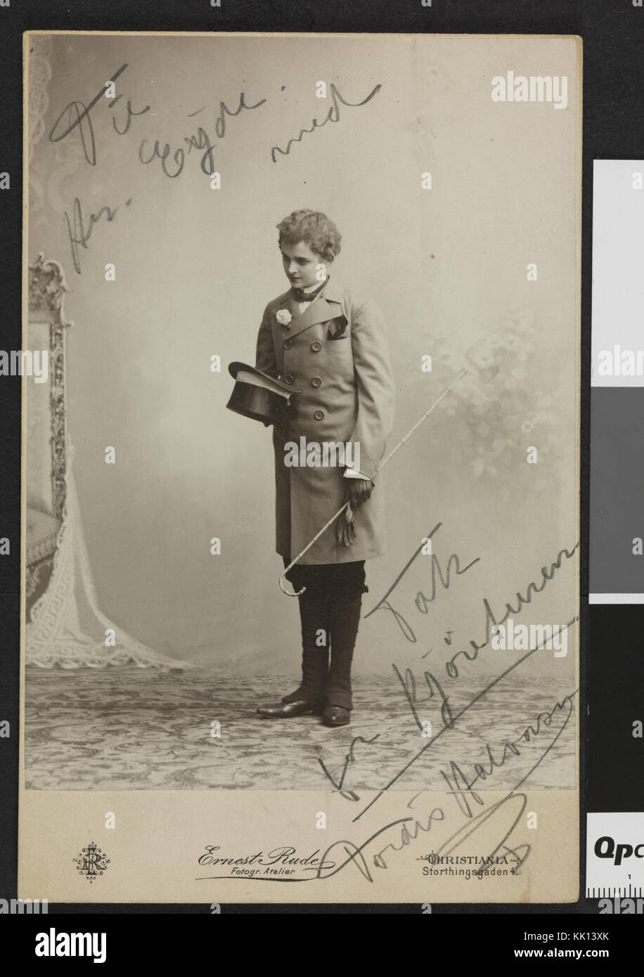 This photograph of Tordis Halvorsen, part of the Sam Eyde archive ...