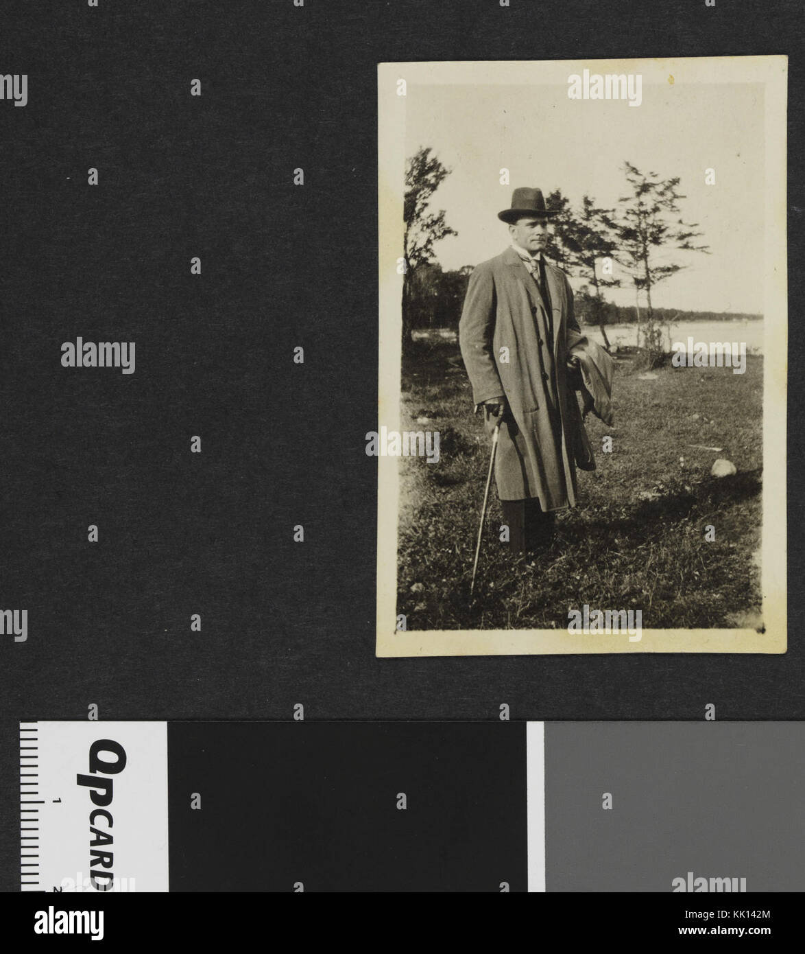 This photograph captures an unknown man from the Sam Eyde archive ...