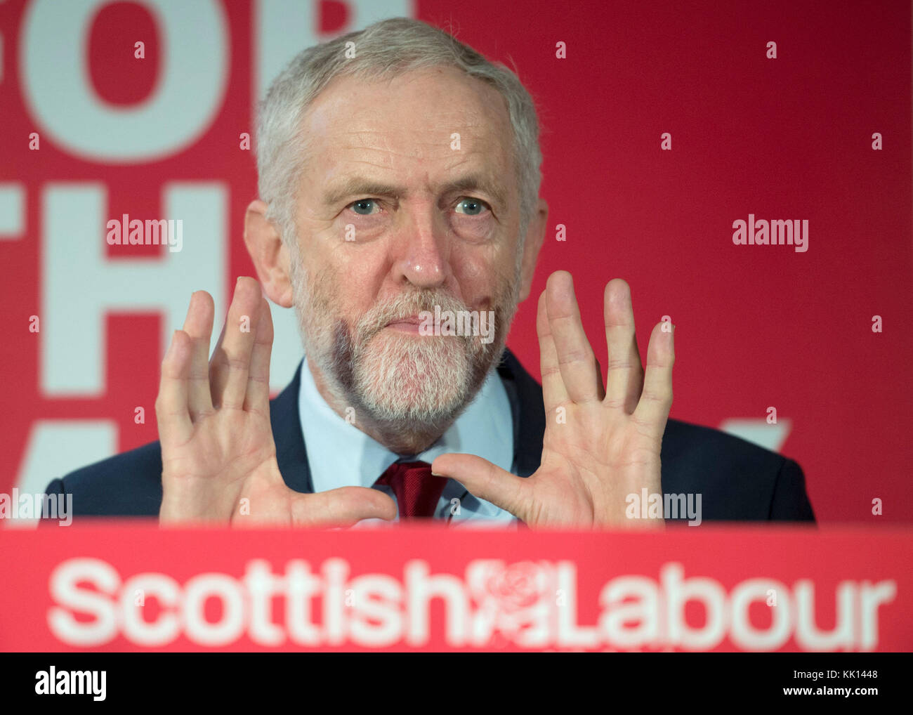 Labour leader Jeremy Corbyn outlines his vision of the future at The ...