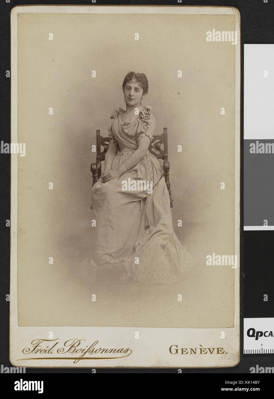 The photograph features an unknown woman, part of the Sam Eyde archive ...