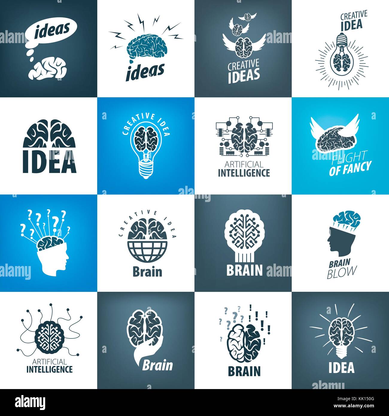 Vector brain logo Stock Vector Image & Art - Alamy