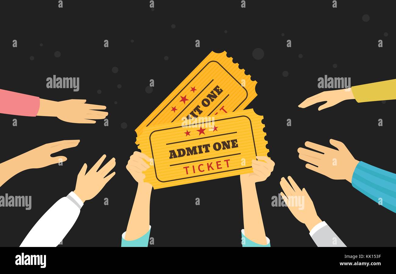 Two tickets symbol concept vector illustration Stock Vector Image & Art ...