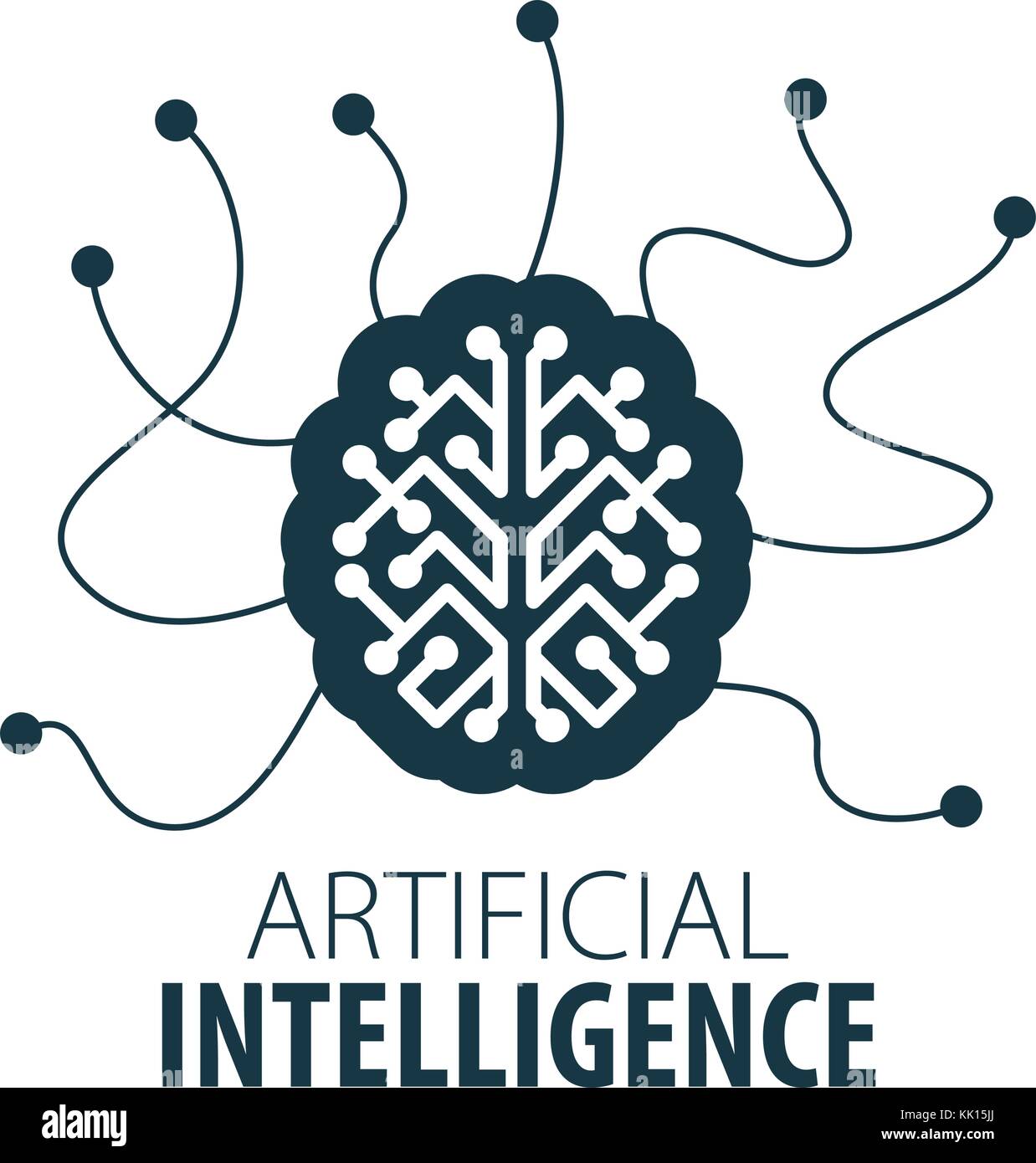 Vector brain logo Stock Vector Image & Art - Alamy