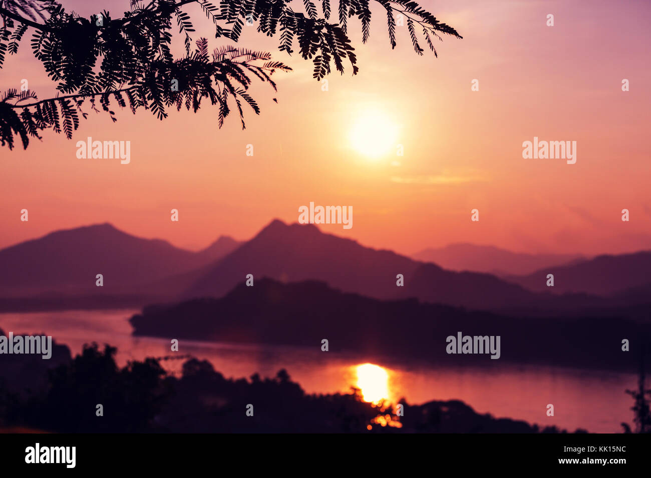 Luang Prabang view from above, Laos Stock Photo - Alamy