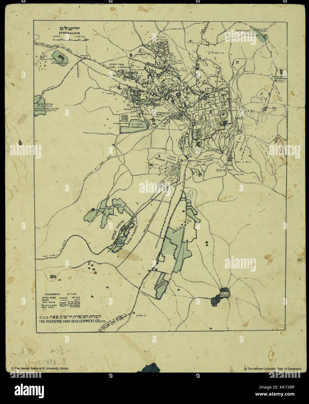 Old map of jerusalem hi-res stock photography and images - Alamy
