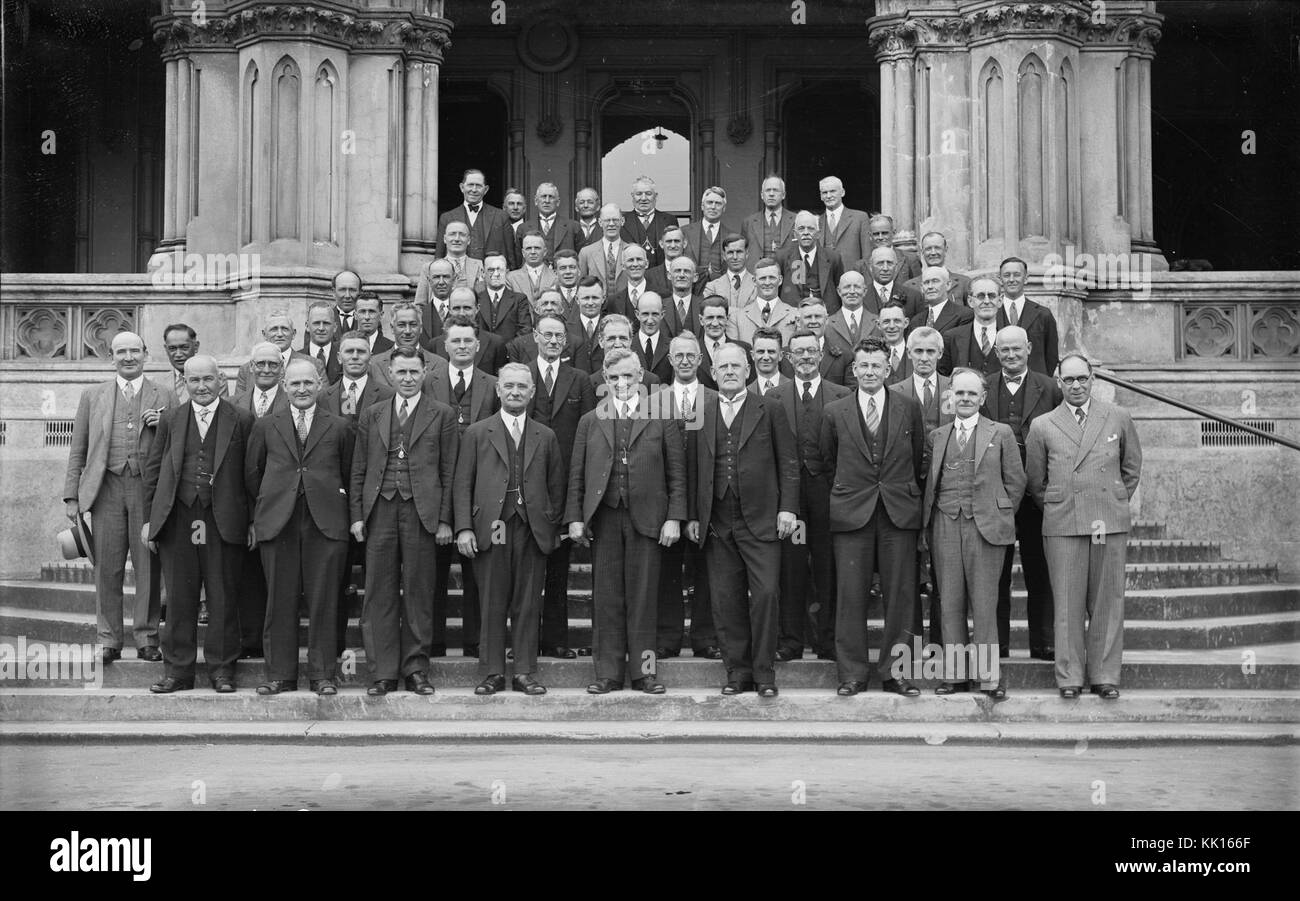 Labour Government caucus 1935 Stock Photo - Alamy