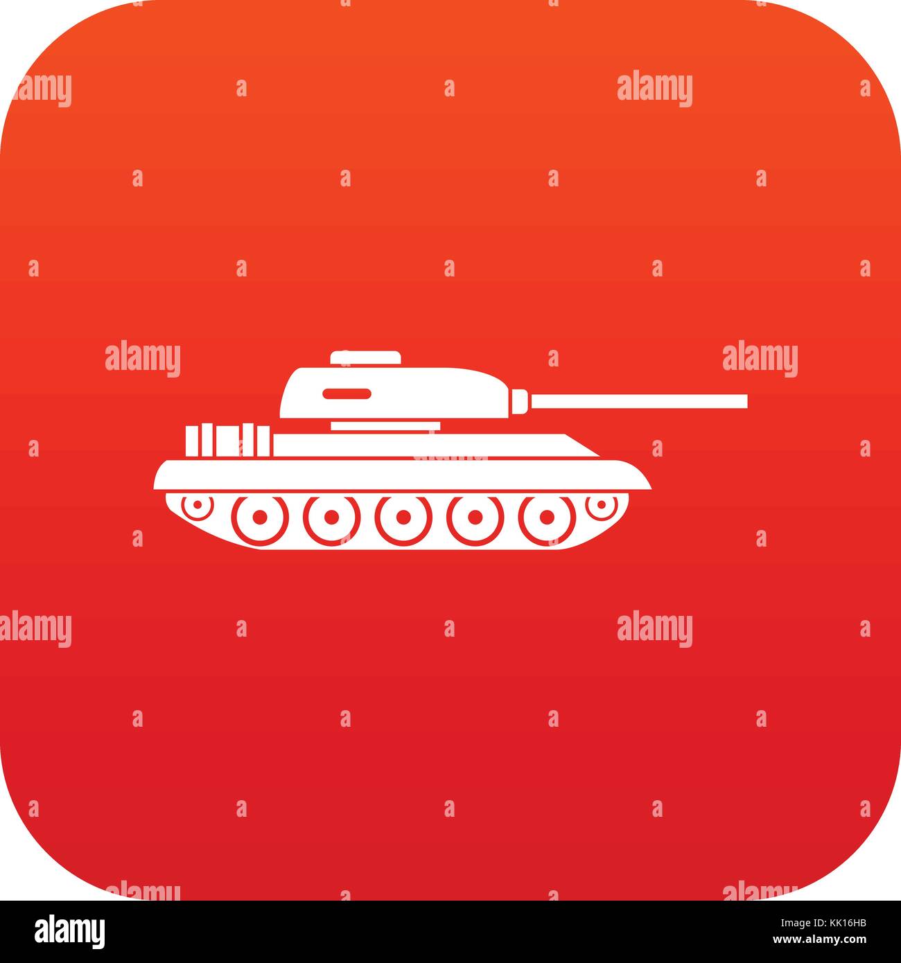 Tank icon digital red Stock Vector Image & Art - Alamy