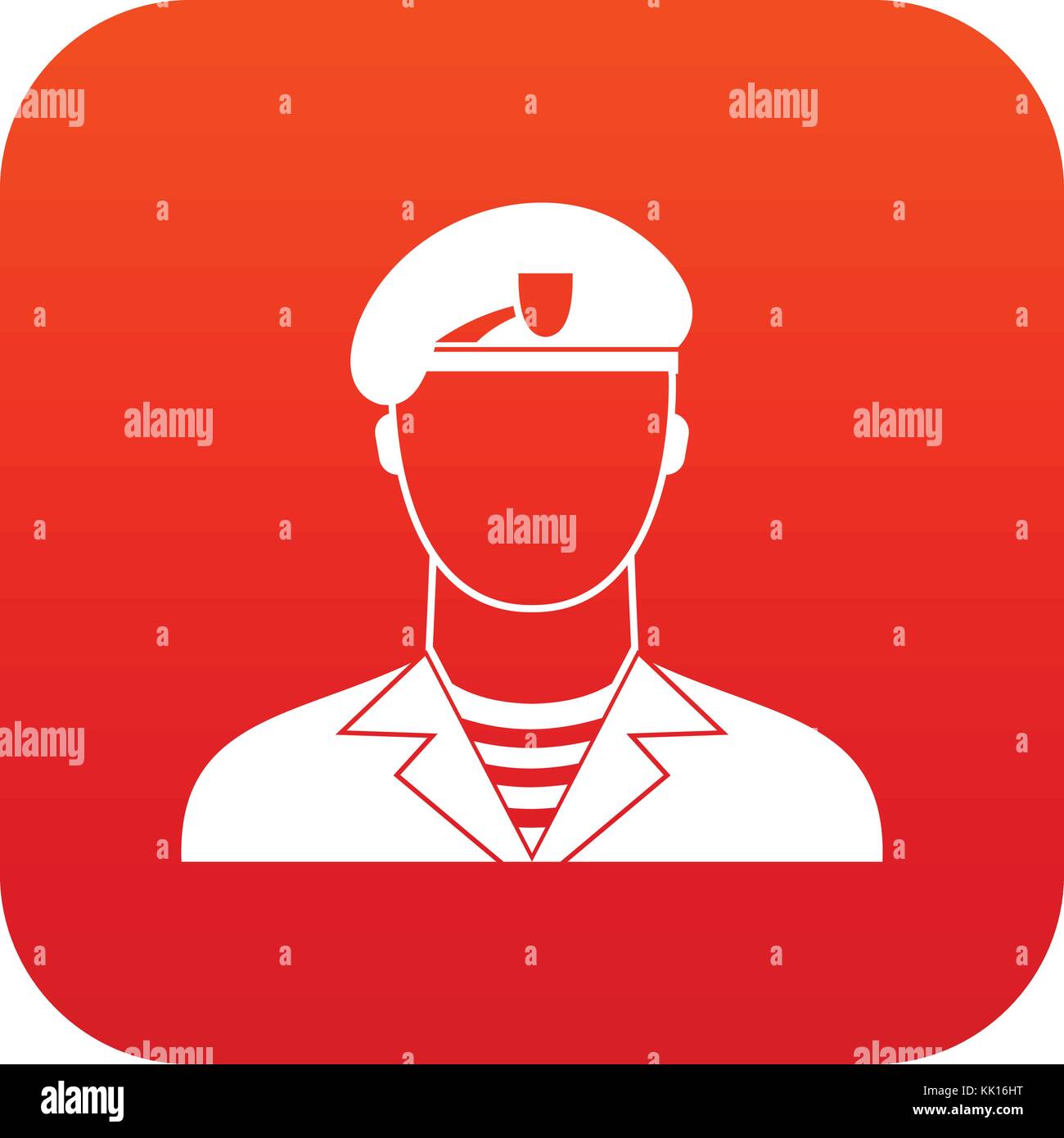Modern army soldier icon digital red Stock Vector Image & Art - Alamy