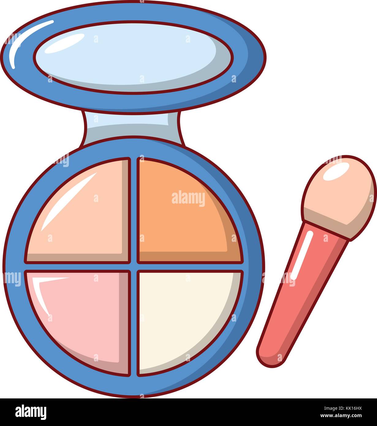 Face powder multicolor icon, cartoon style Stock Vector Image & Art - Alamy