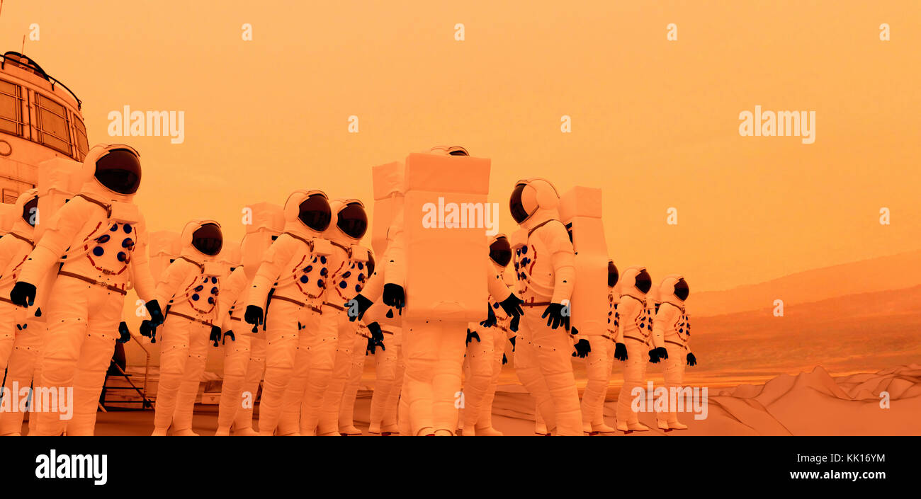 the colonization of mars Stock Photo - Alamy
