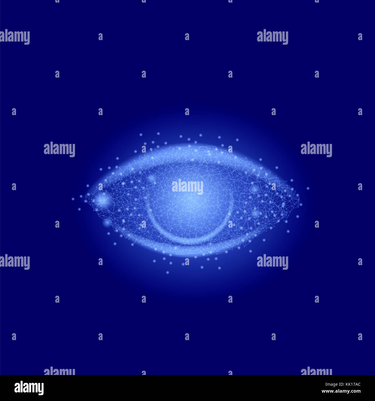 Geometric Polygonal Eye Stock Photo - Alamy