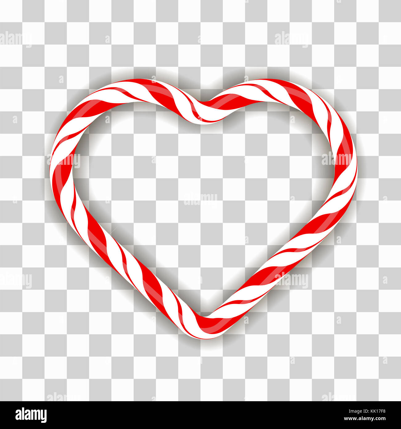 Sweet Striped Candy Heart Frame Stock Photo - Alamy