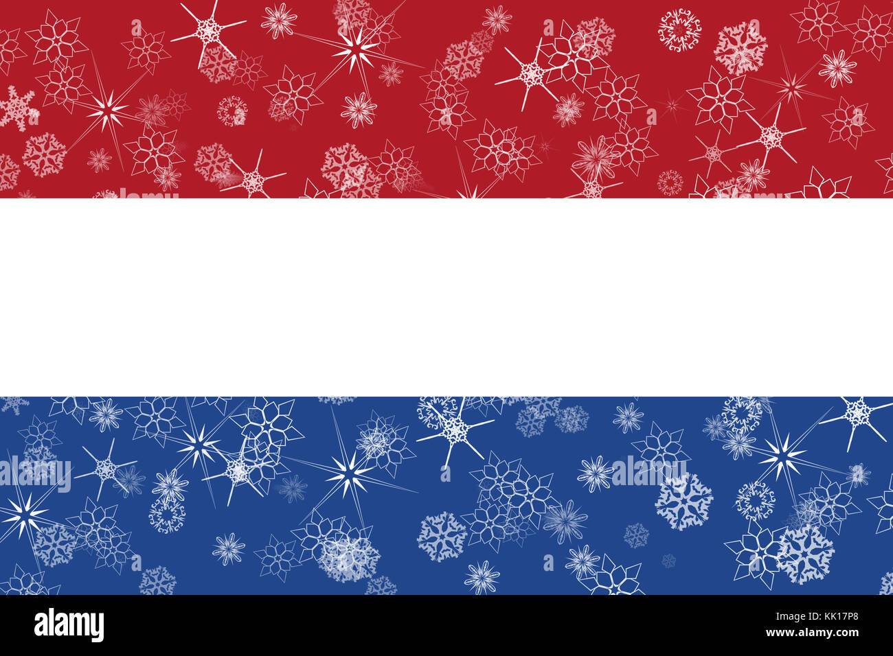 Netherlands winter snowflake flag Stock Photo - Alamy