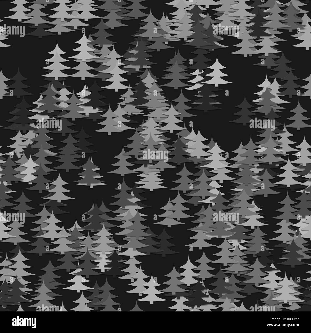 Seamless abstract random pine tree pattern background - vector ... Seamless abstract random pine tree pattern background - vector ...