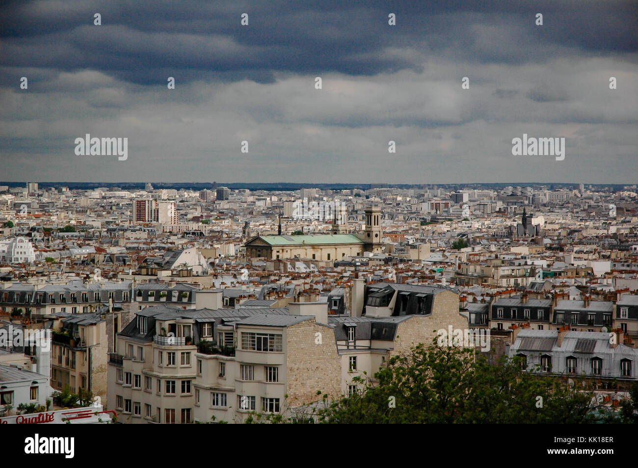 Paris skyline from the popular Montmartre summit Stock Photo - Alamy