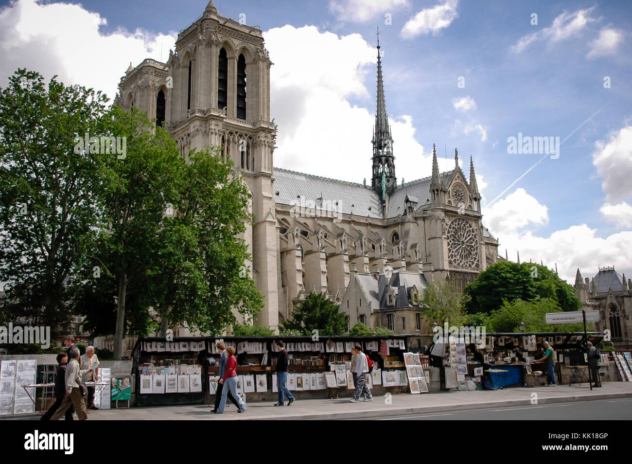 Famous Medieval Cathedral Notre-Dame de Paris the finest example of ...