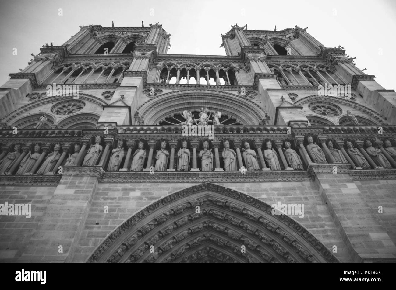 Famous Medieval Cathedral Notre-Dame de Paris the finest example of ...