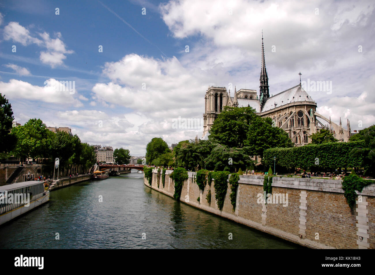 Famous Medieval Cathedral Notre-Dame de Paris the finest example of ...
