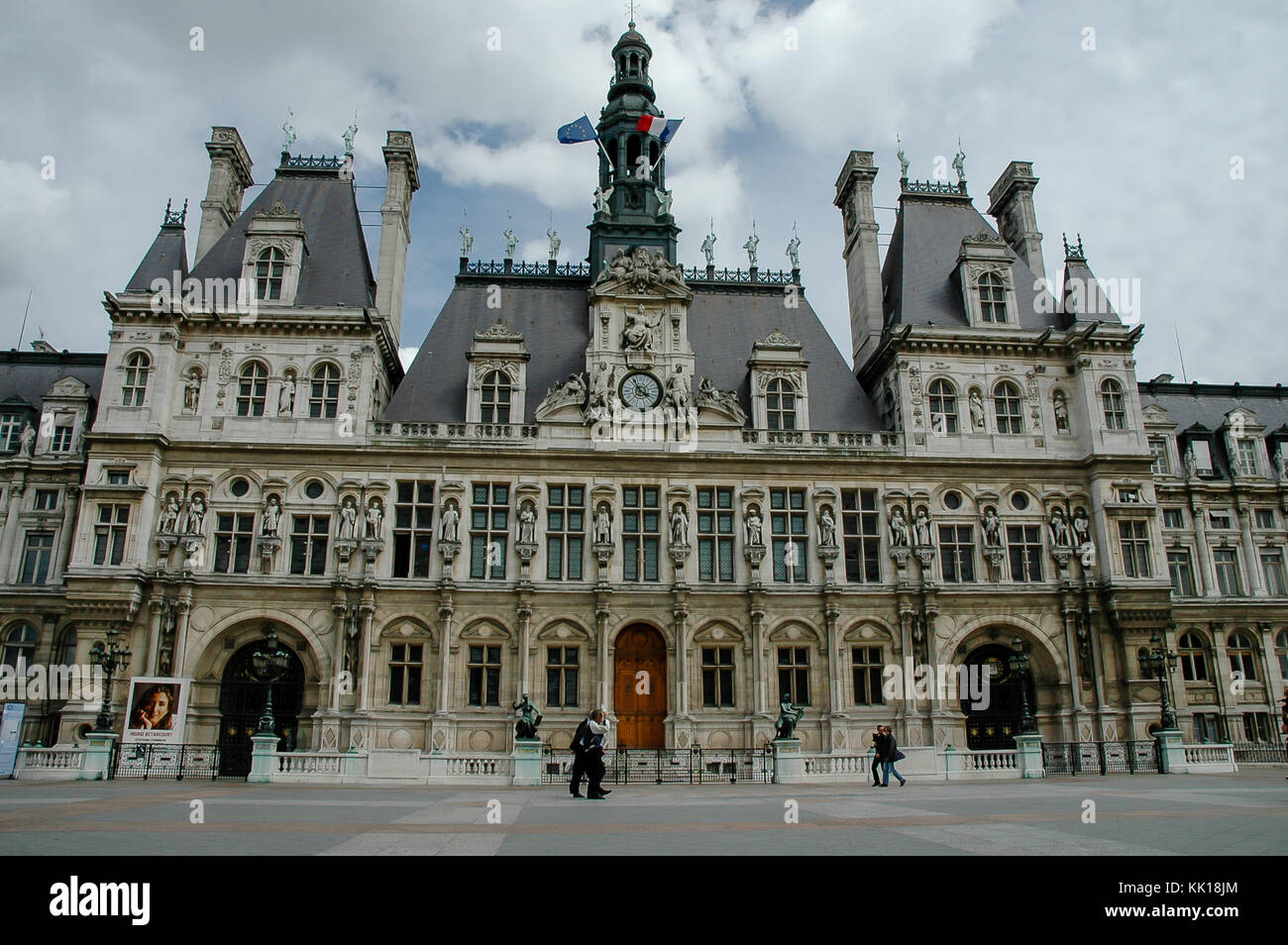 The Hôtel de Ville building is a house of Paris`s local administration ...