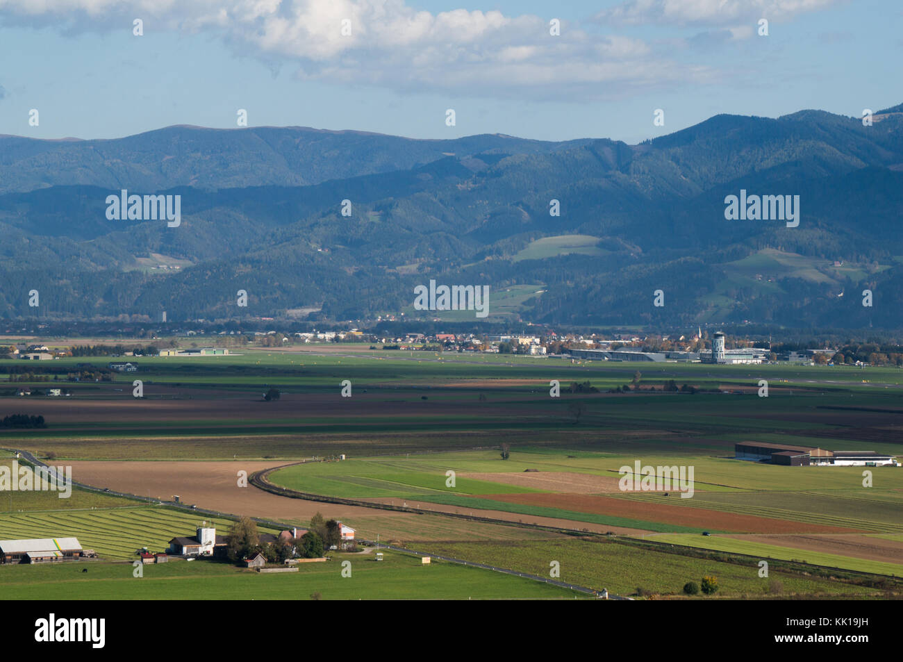 Typical rural landscape of southern Austria (Murtal Stock Photo - Alamy