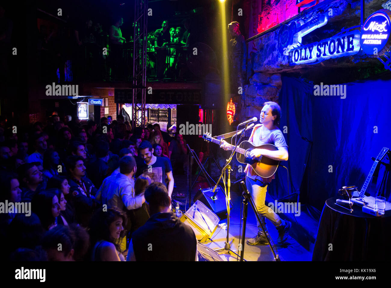 Antalya, Turkey - April 06: Turkish band Duman vocalist/singer Kaan ...