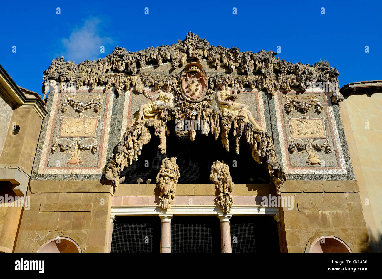 boboli gardens grotto, palazzo pitti palace, florence, italy Stock ...