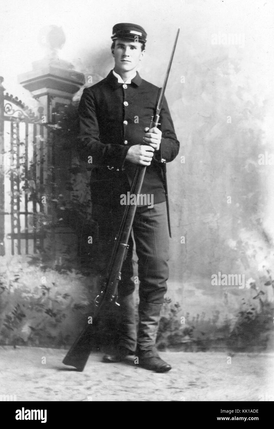 American Soldier Indian Wars Stock Photo - Alamy