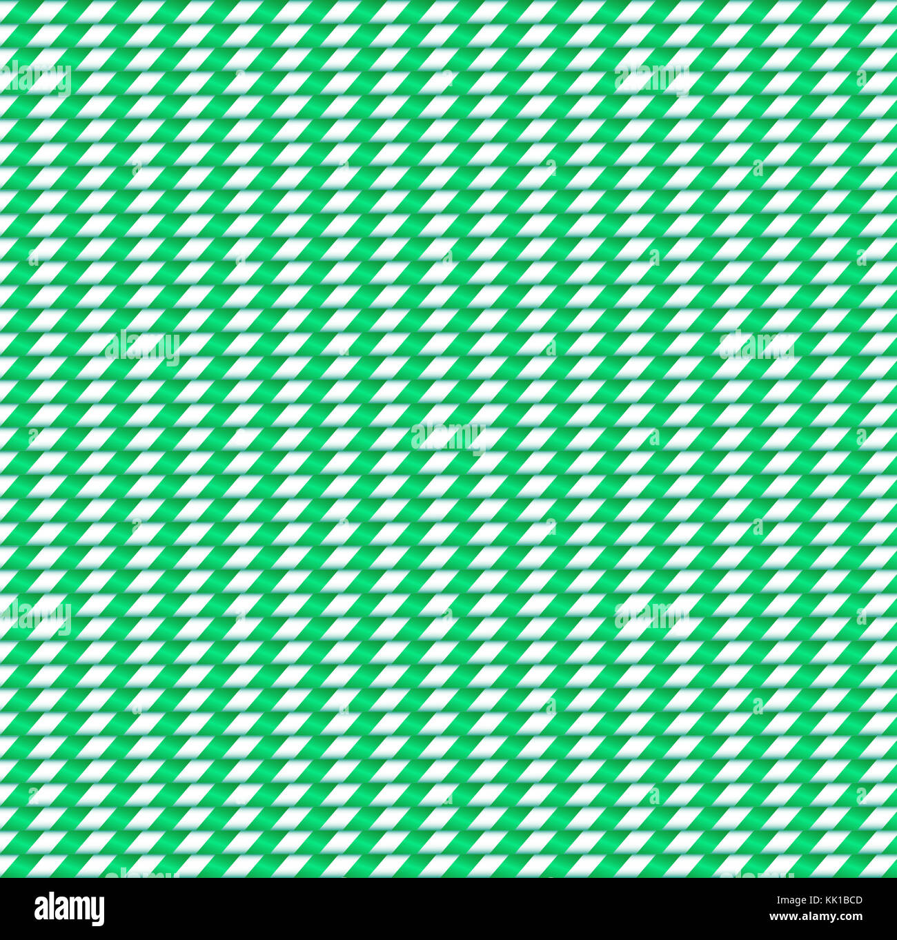 Cute seamless background with green and white checkered pattern. 3d ...