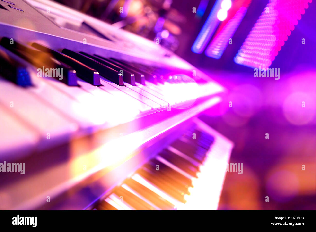 Live music background.Concert and music festival.Instrument on stage ...