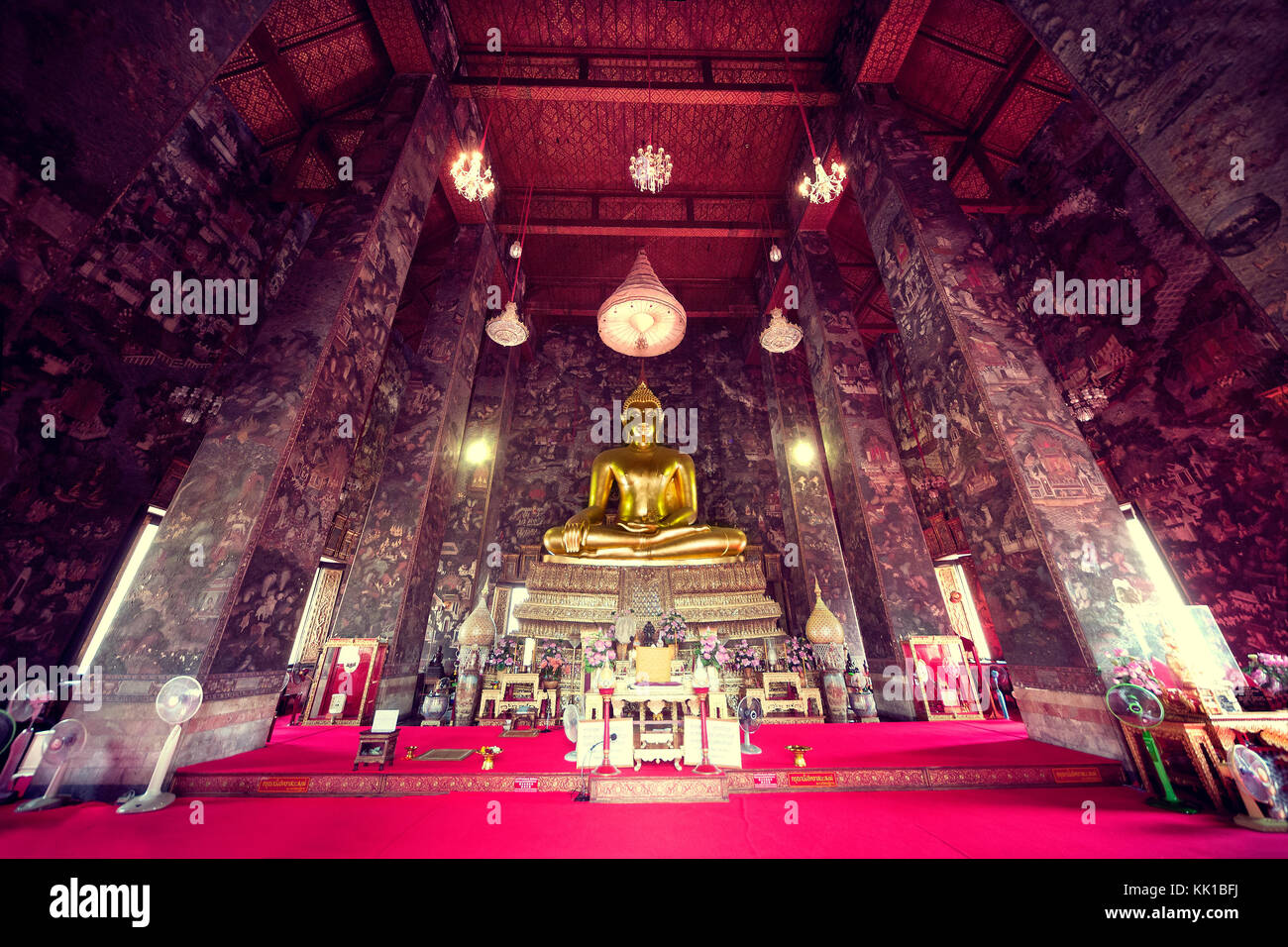 Buddha inside the temple,Asian travel Stock Photo - Alamy