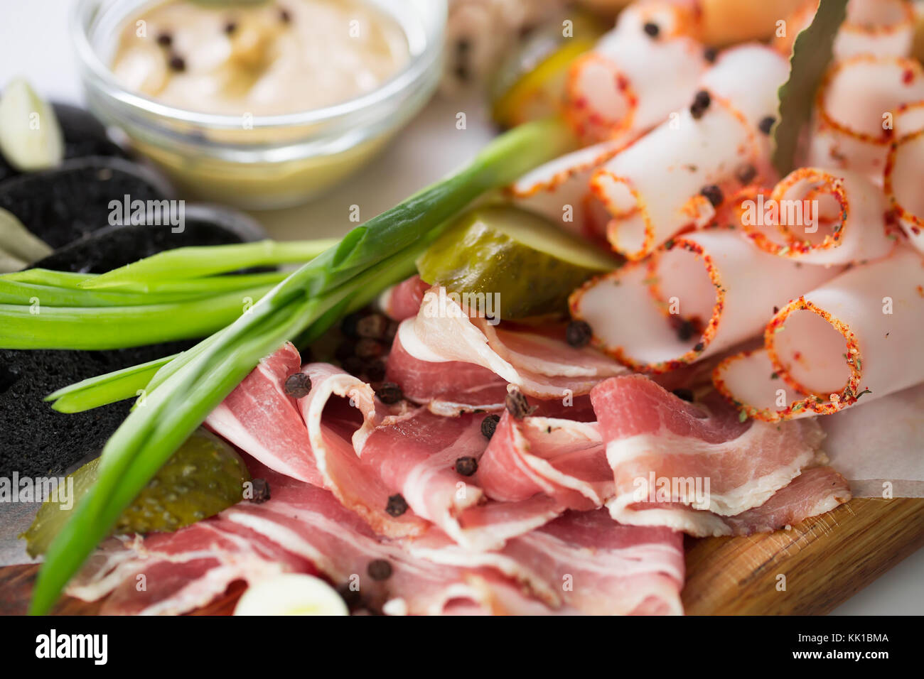plate of cold meats Stock Photo - Alamy