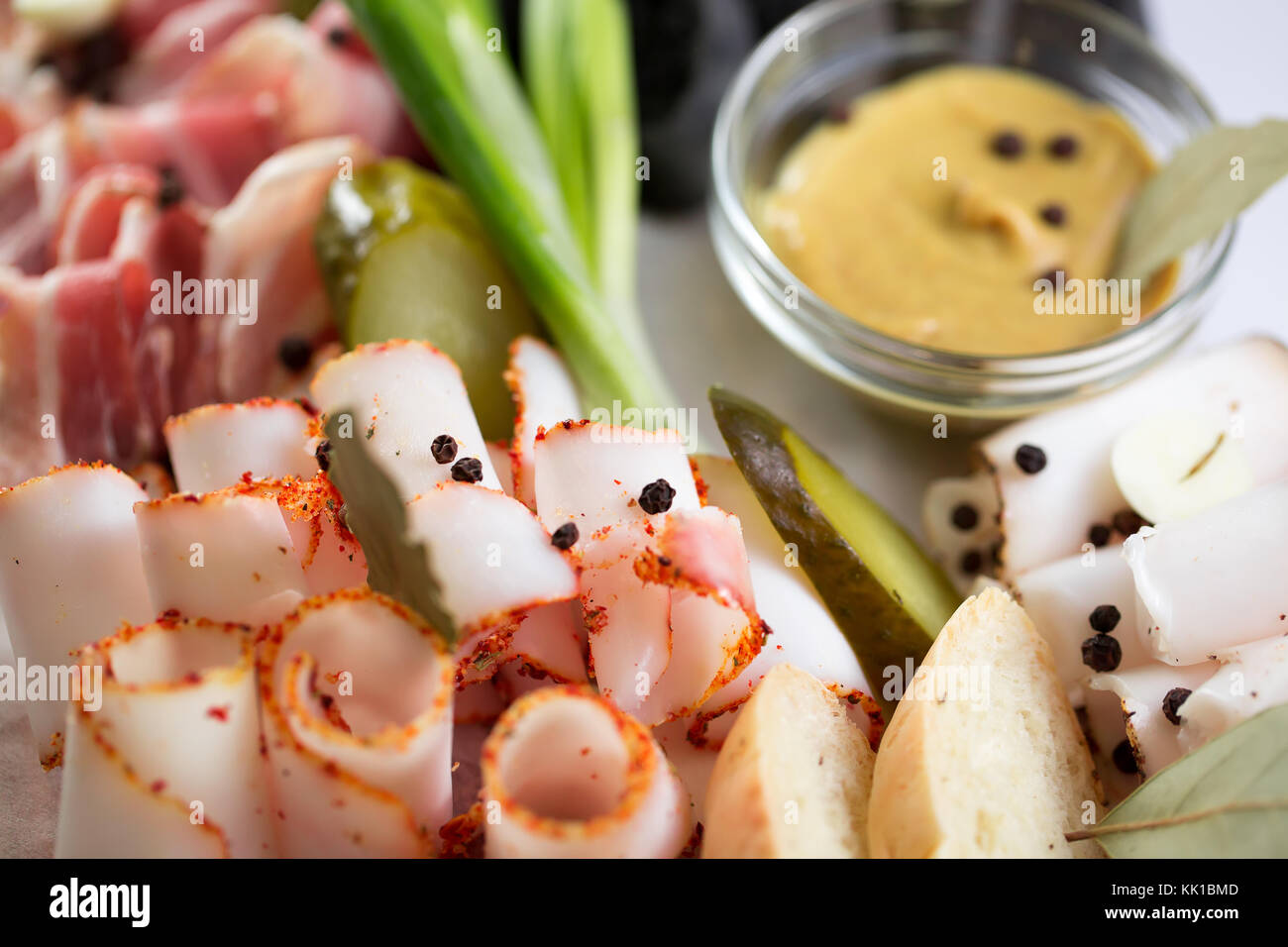 plate of cold meats Stock Photo - Alamy
