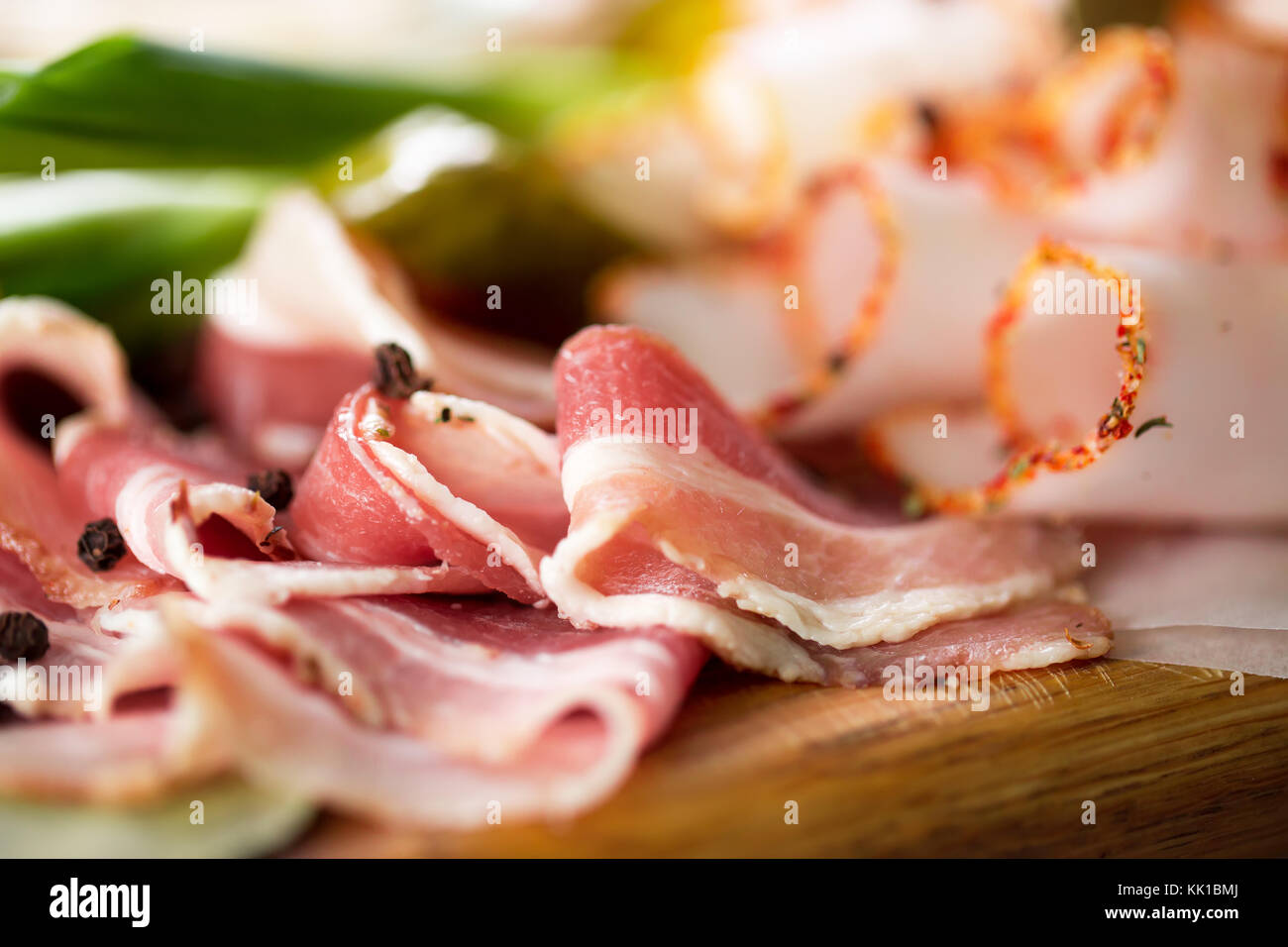 plate of cold meats Stock Photo - Alamy
