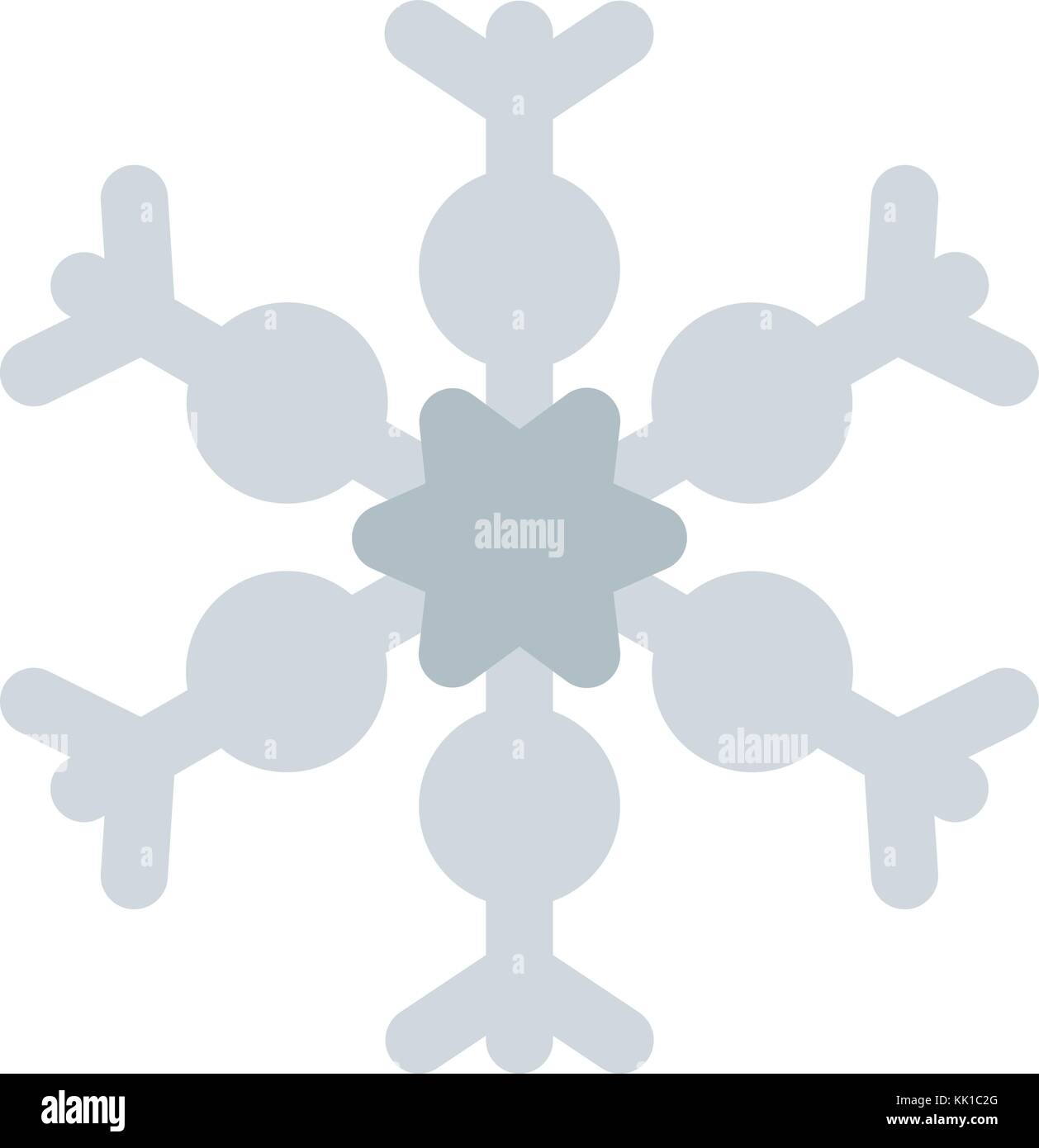 Double plates snowflake Stock Vector Image & Art - Alamy