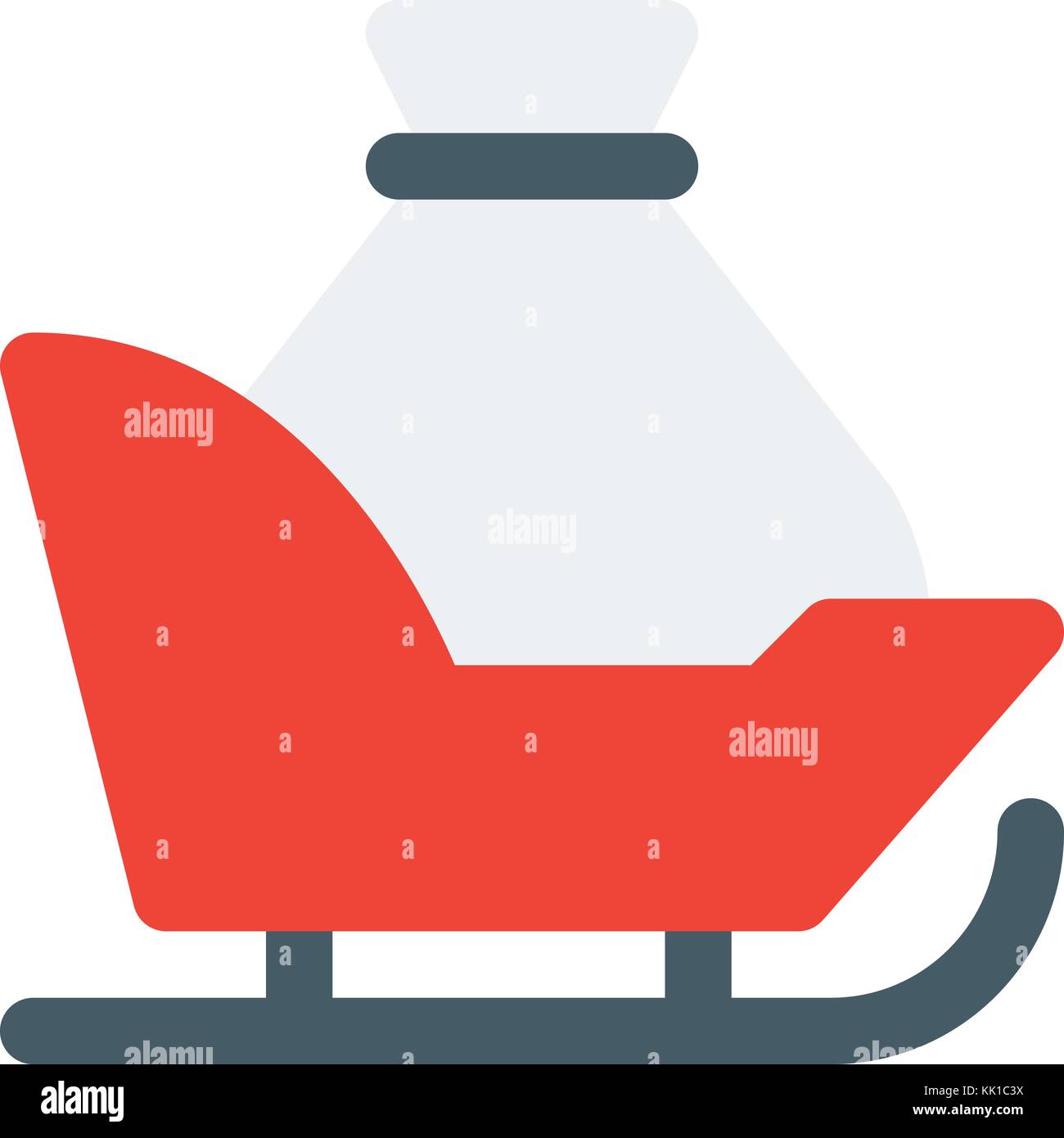 Gift bag in sleigh Stock Vector Images - Alamy