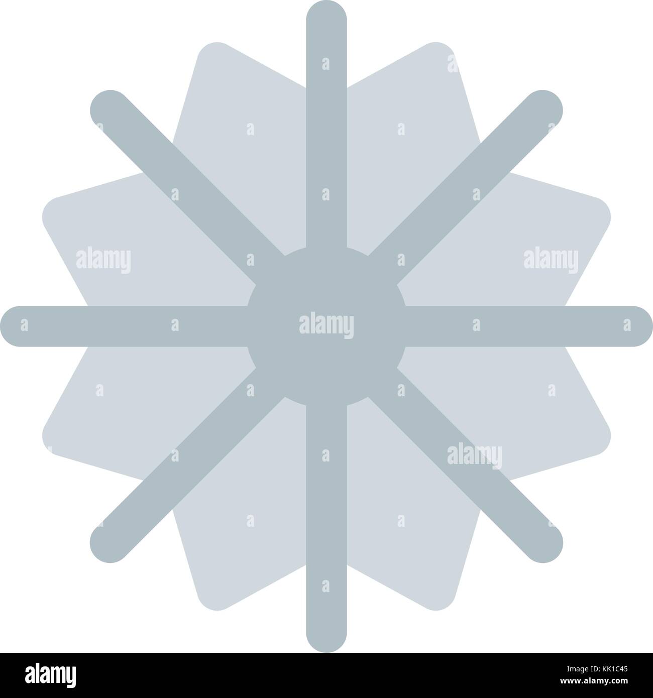 Simple star snowflake Stock Vector Image & Art - Alamy