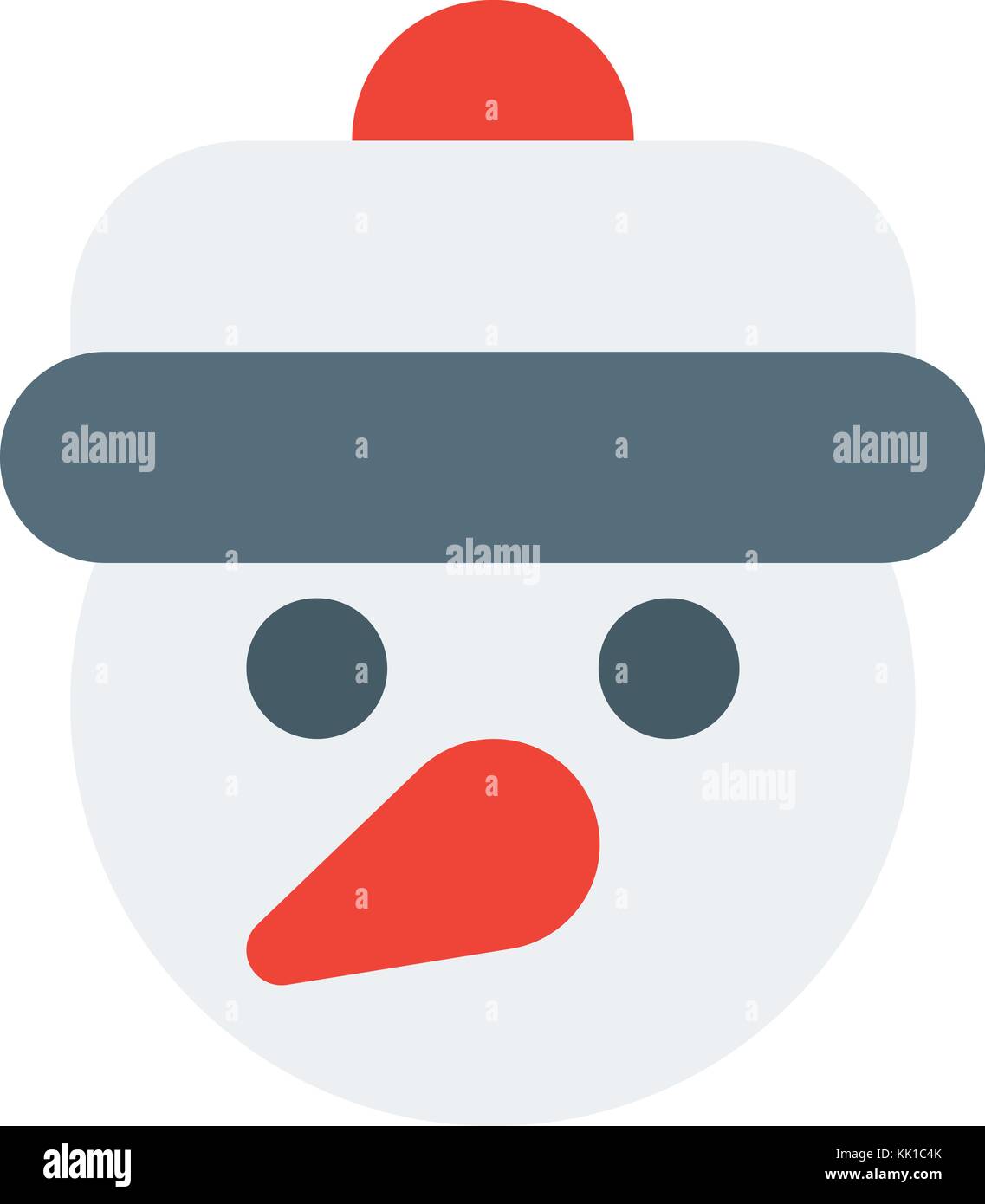 Snowman with hat Stock Vector Image & Art - Alamy