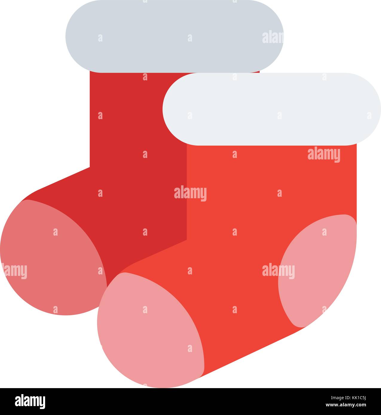 Empty Xmas stocking Stock Vector Image & Art - Alamy