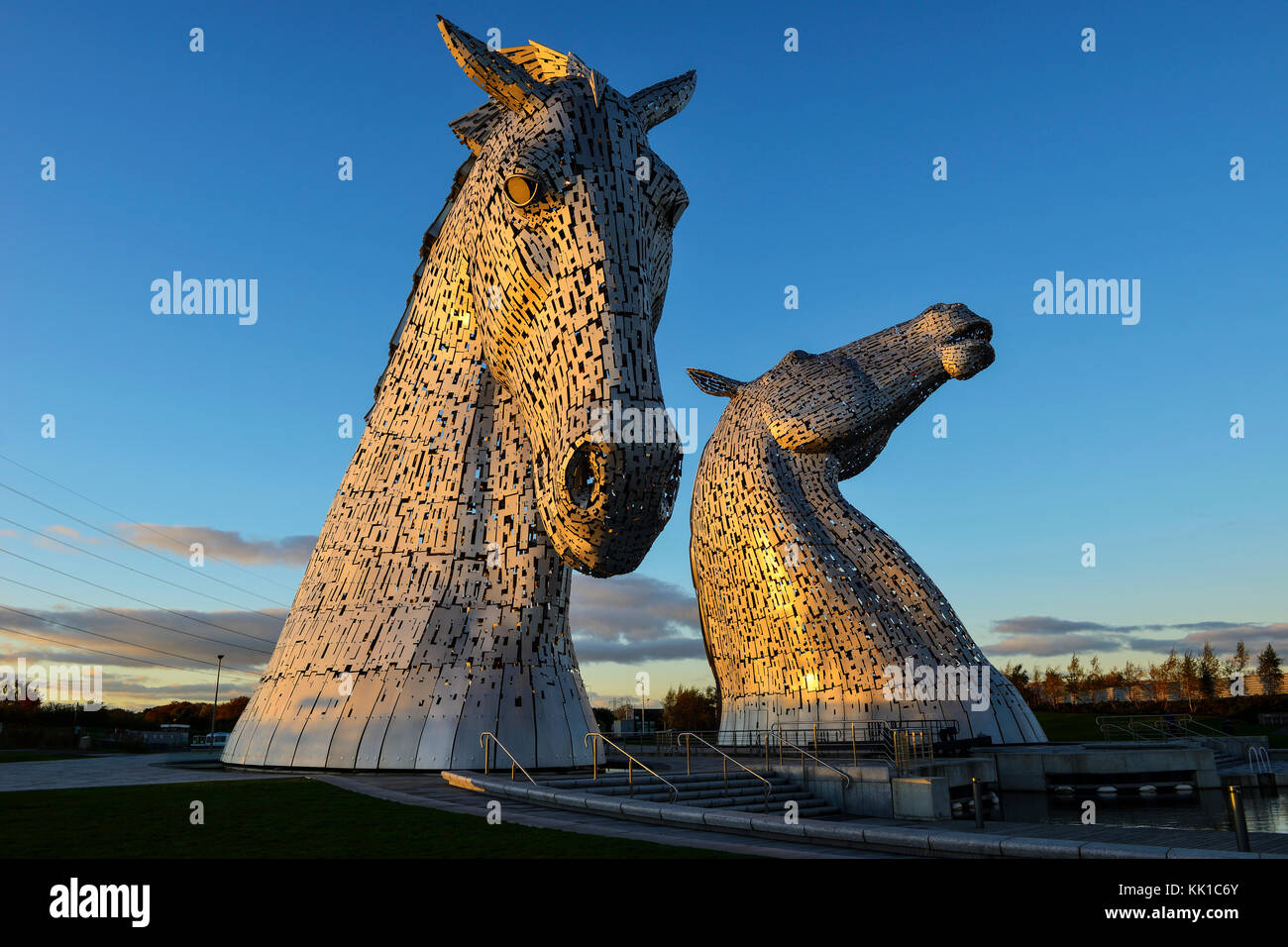 The kelpies at the helix park at falkirk hi-res stock photography and ...
