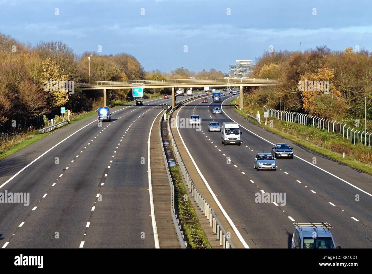 Uk road markings motorway hi-res stock photography and images - Alamy