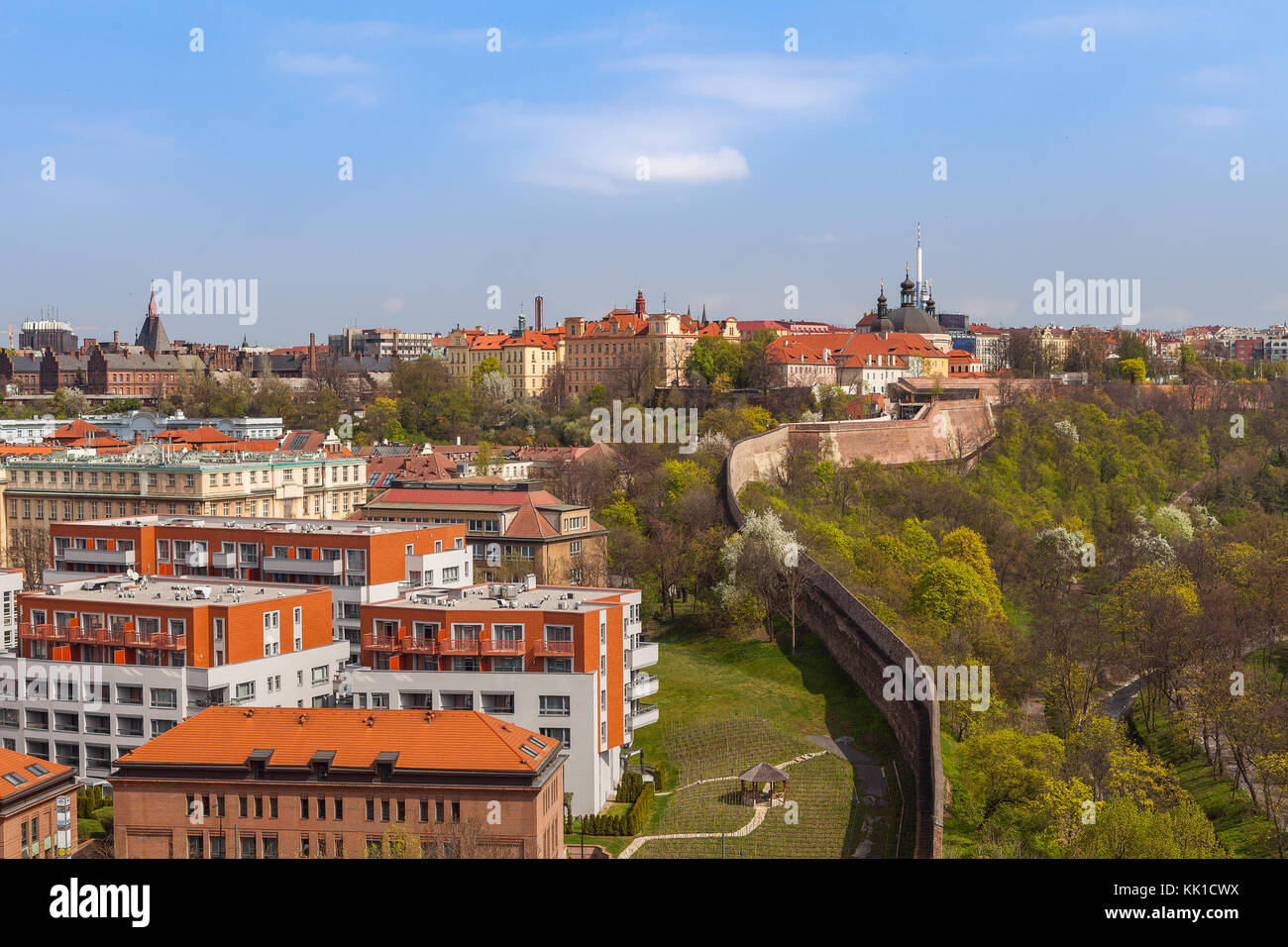 Prague skyline castle living hi-res stock photography and images - Alamy