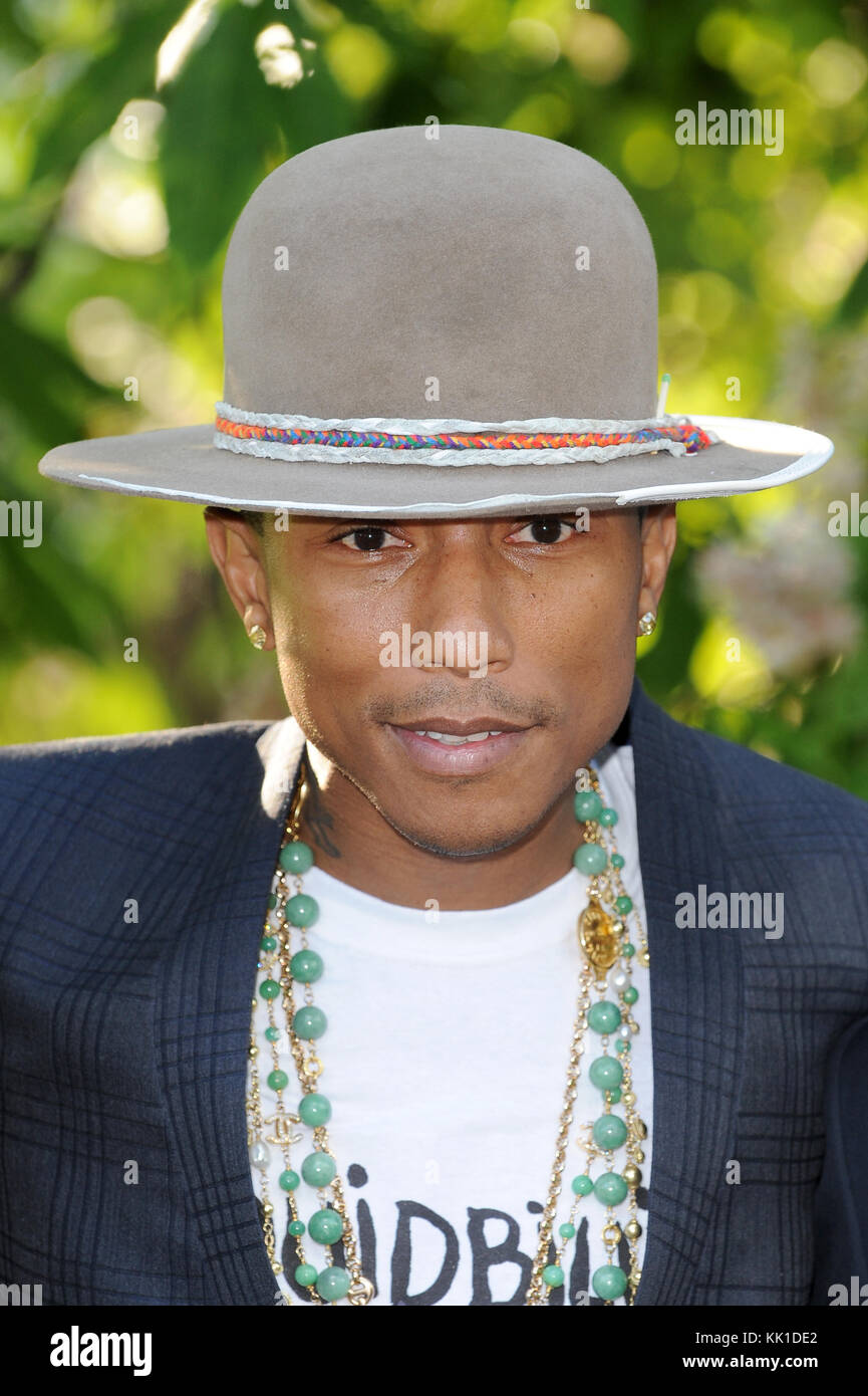 American singer-songwriter Pharrell Williams attends the Serpentine ...