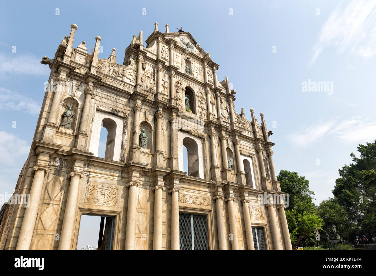 The Ruins of St. Paul's in Macao China Stock Photo - Alamy
