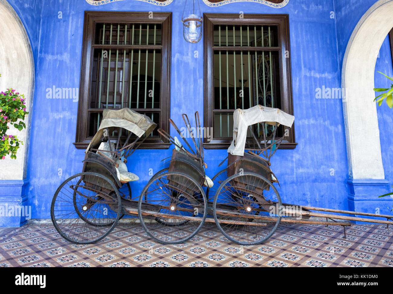 Old Rickshaws in Penang Malaysia Stock Photo - Alamy