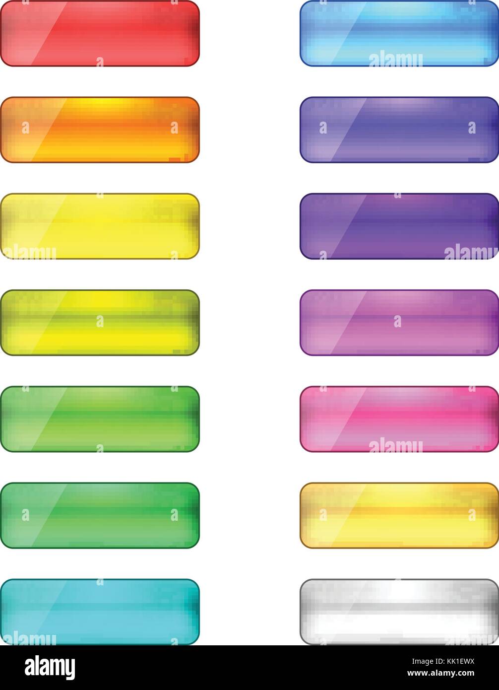 vector web buttons set Stock Vector Image & Art - Alamy