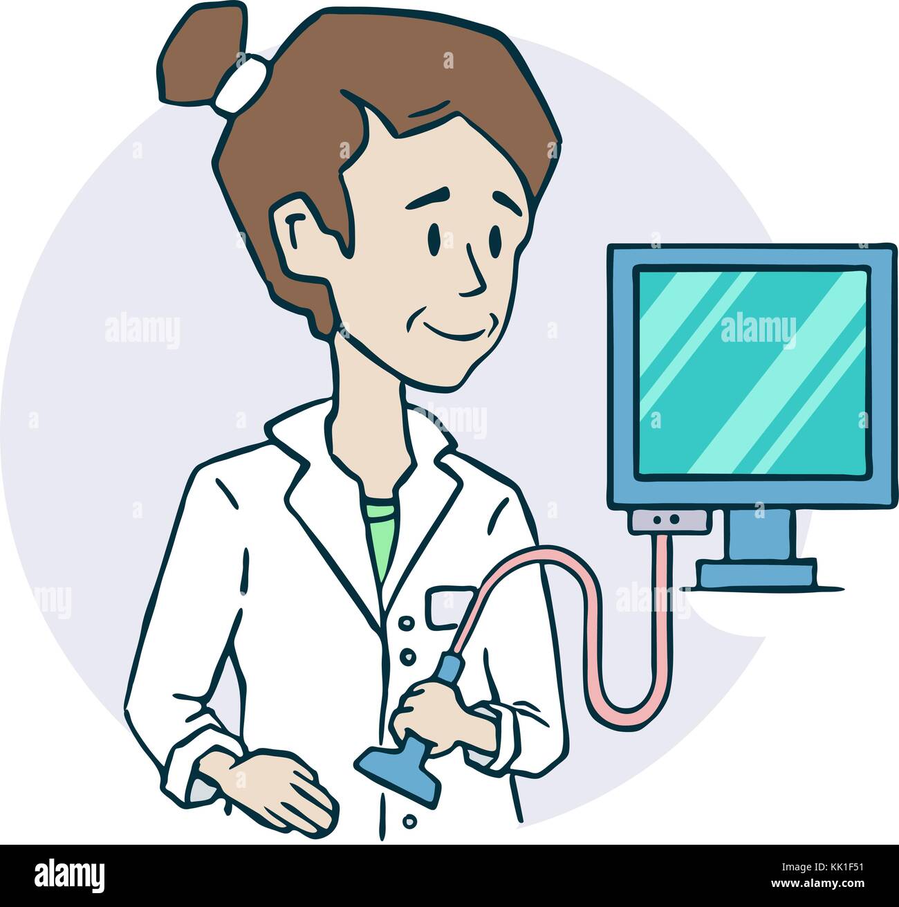 Ultrasound equipment Stock Vector Images - Alamy